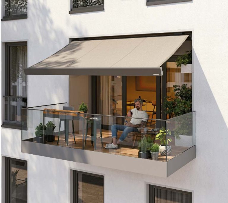 Weinor Smaila knikarm zonnescherm - Luxe Knikarmscherm